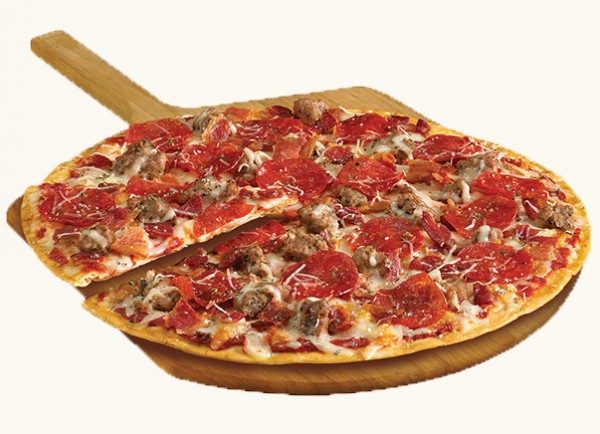 Thin 'N' Crispy Meat Lover Frozen Pizza - Thin Crust | Green Mill Foods ...